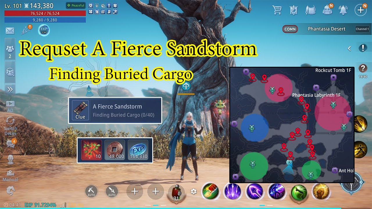 MIR4 QUSET: A FIERCE SANDSTORM (Cargo Location) - YouTube