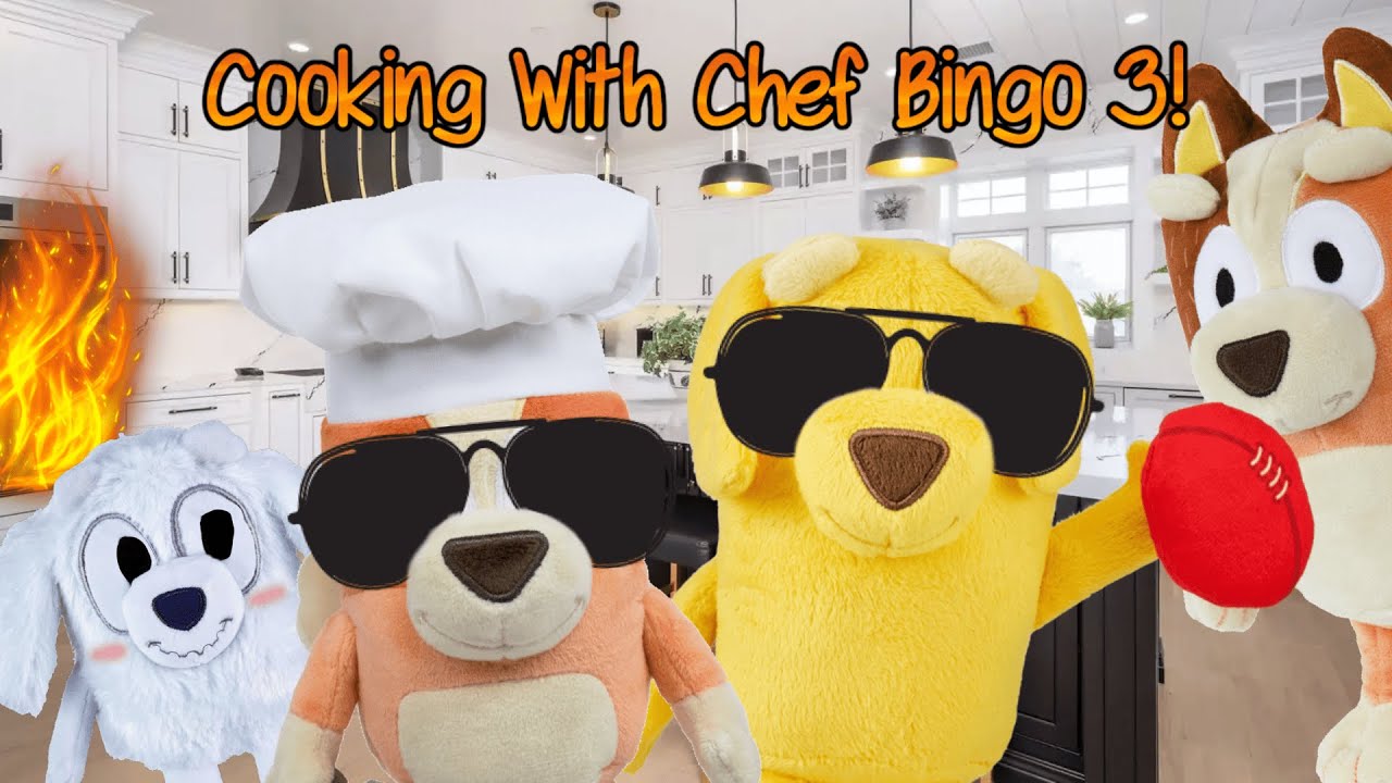 Bluey Plush Series - Cooking With Chef Bingo 3! - YouTube