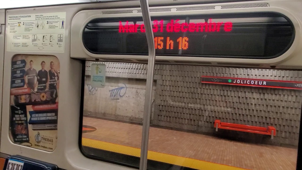 Metro ride from Angrignon Metro Station to de l'église Final video of ...