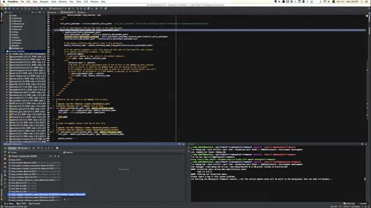 Debugging in NAMESPACE_MODULE_CONTENT - YouTube
