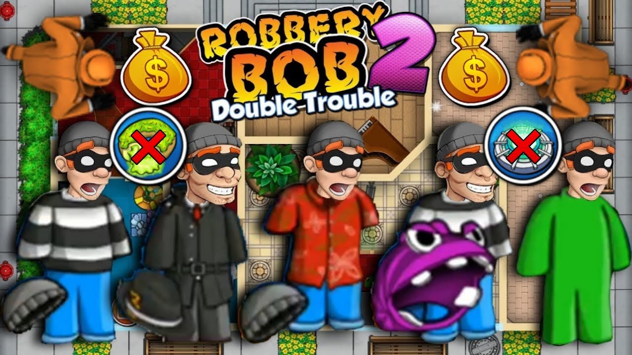 Robbery Bob 2 - All Costumes Funny Gameplay Part 345 - YouTube