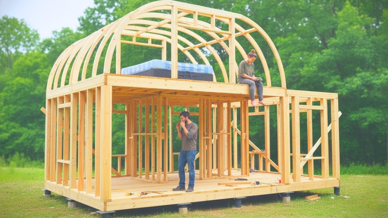 Man Builds Custom Dream Shed in His Backyard | Start to Finish by ...