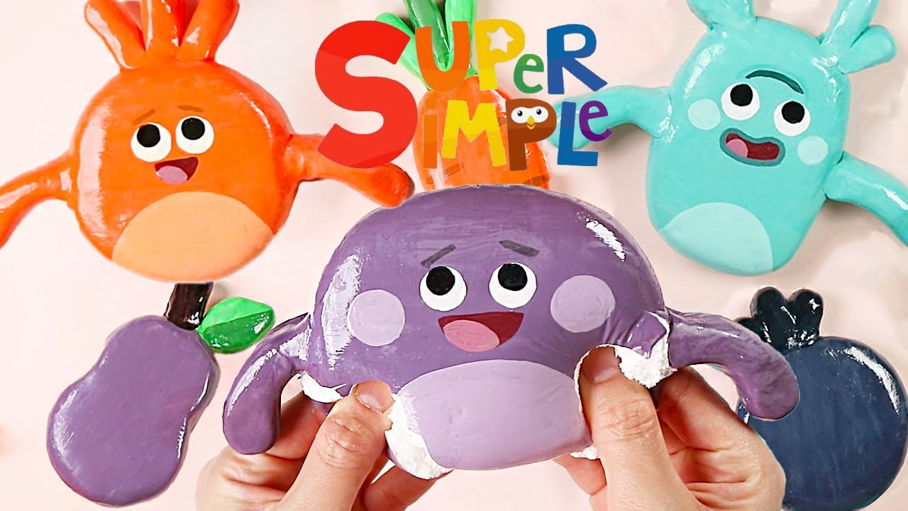 super simple songs Bumble Nums Counting Song! clay cracking ASMR 18 #74 ...