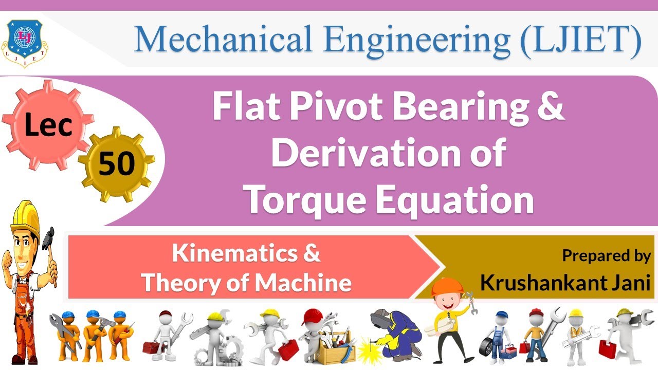 L 50 Flat Pivot Bearing and Derivation of Torque I Kinematics and ...