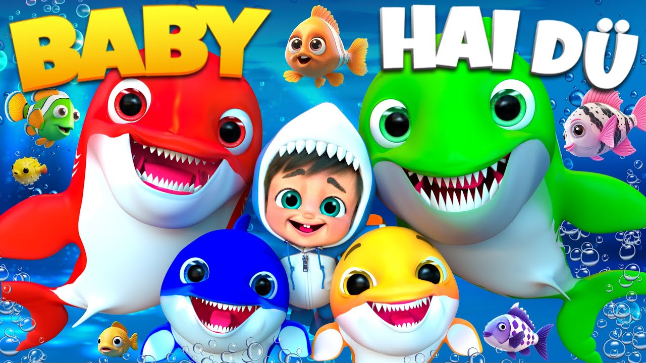 Baby Hai singt mit!| Kinderreime für Kinder | Tanzlieder |Super Luca ...