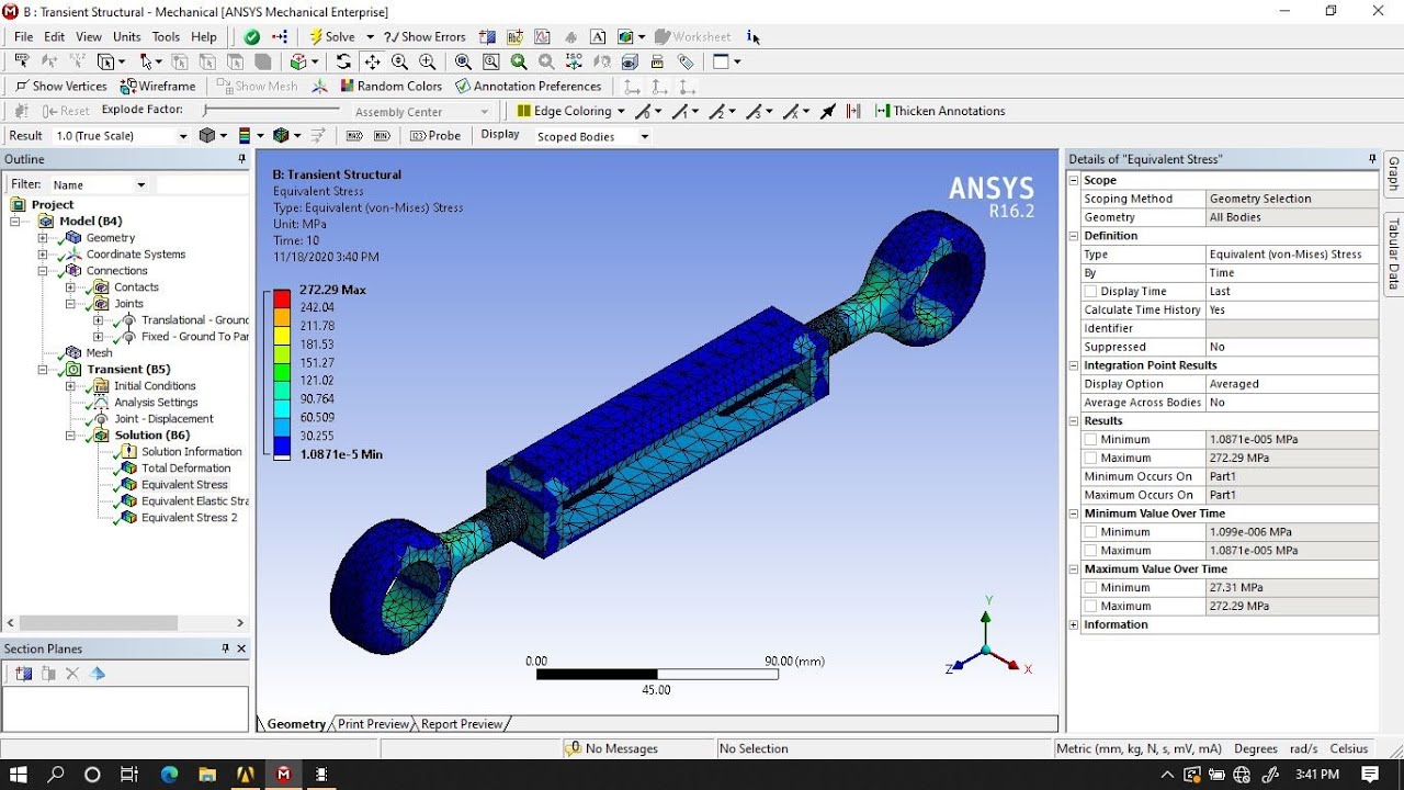 Static Structural Analysis on Bridge Tension Eye Bolts In Ansys ...