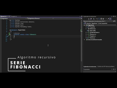 ALGORITMO recursivo que RESUELVE la SERIE de FIBONACCI - YouTube
