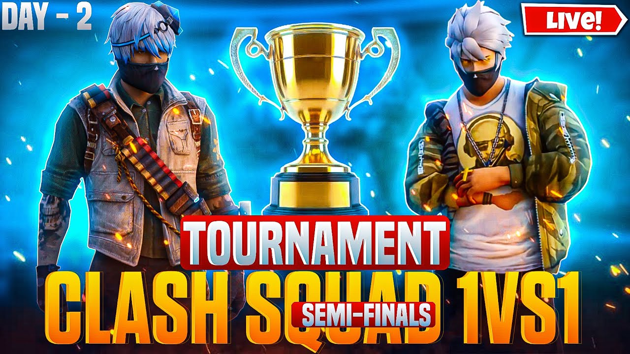 FREE FIRE LIVE - BHAI KA ADDA 1VS1 CLASH SQUAD TOURNAMENT SEMI-FINALS🚀DAY - 2 #freefirelive # ...