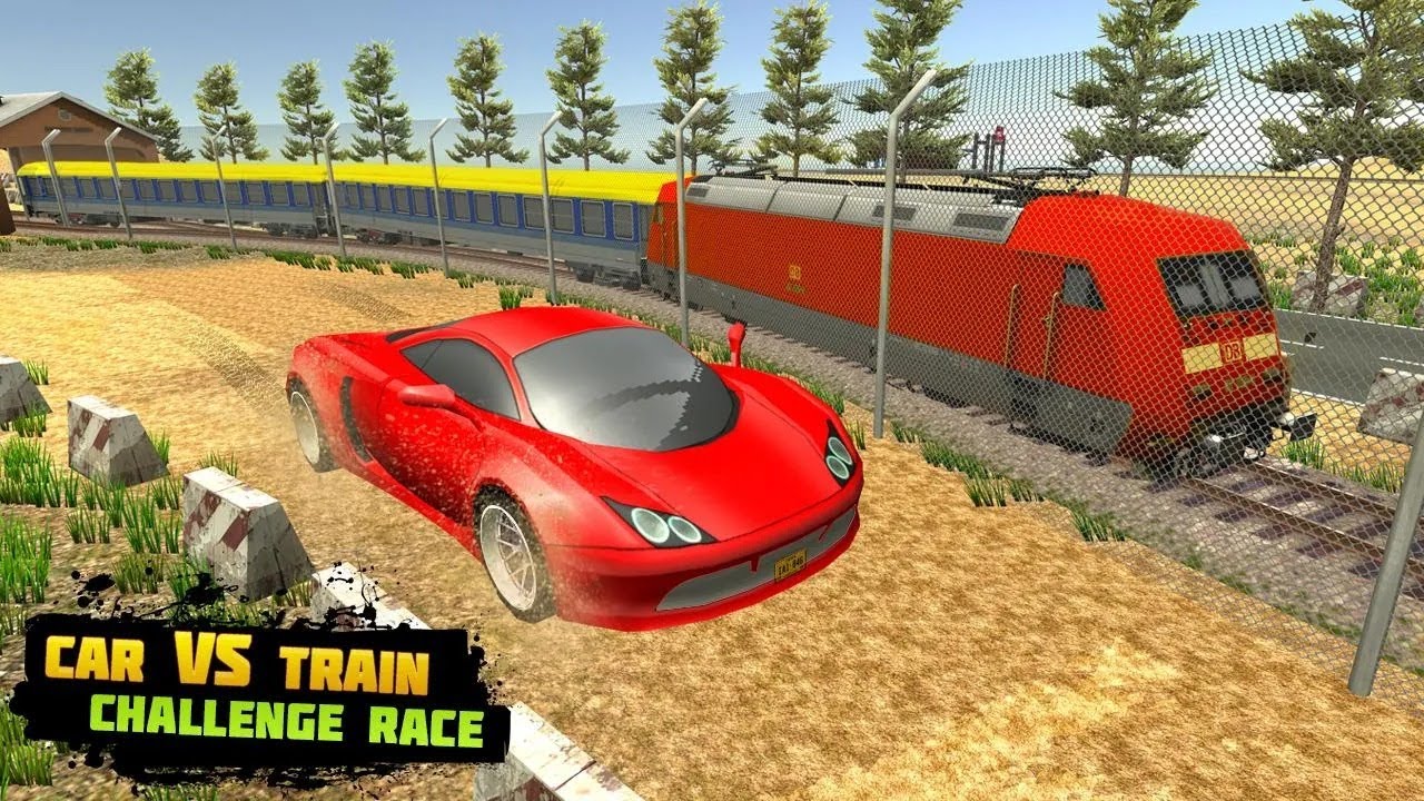 Train Racing 3d Bus Vs Train II Train driver is an amazing car racing ...