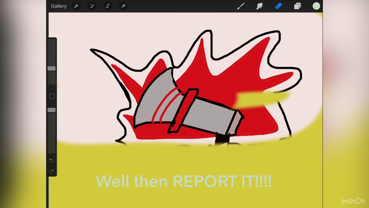 REPORT BUTTON AMONG US DRAWING!!! - YouTube