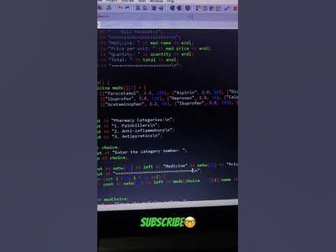 medic purchase in c++ IDE dev c++ #cppprogramming #codingtime #codinglife - YouTube