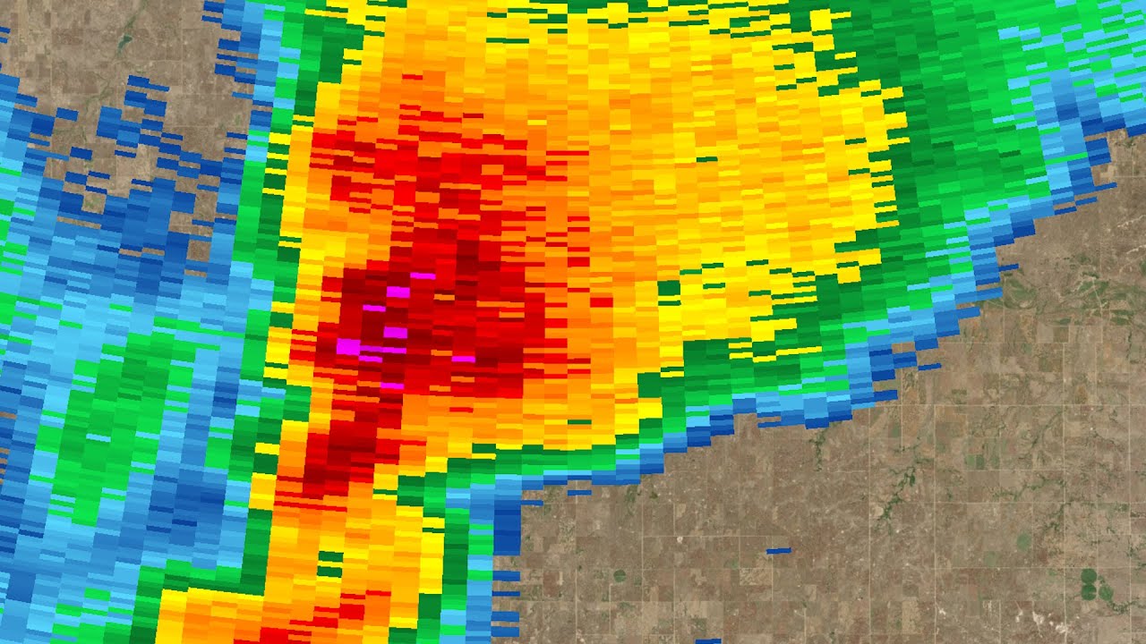2019 Laverne, Oklahoma Supercell Radar Loop - YouTube