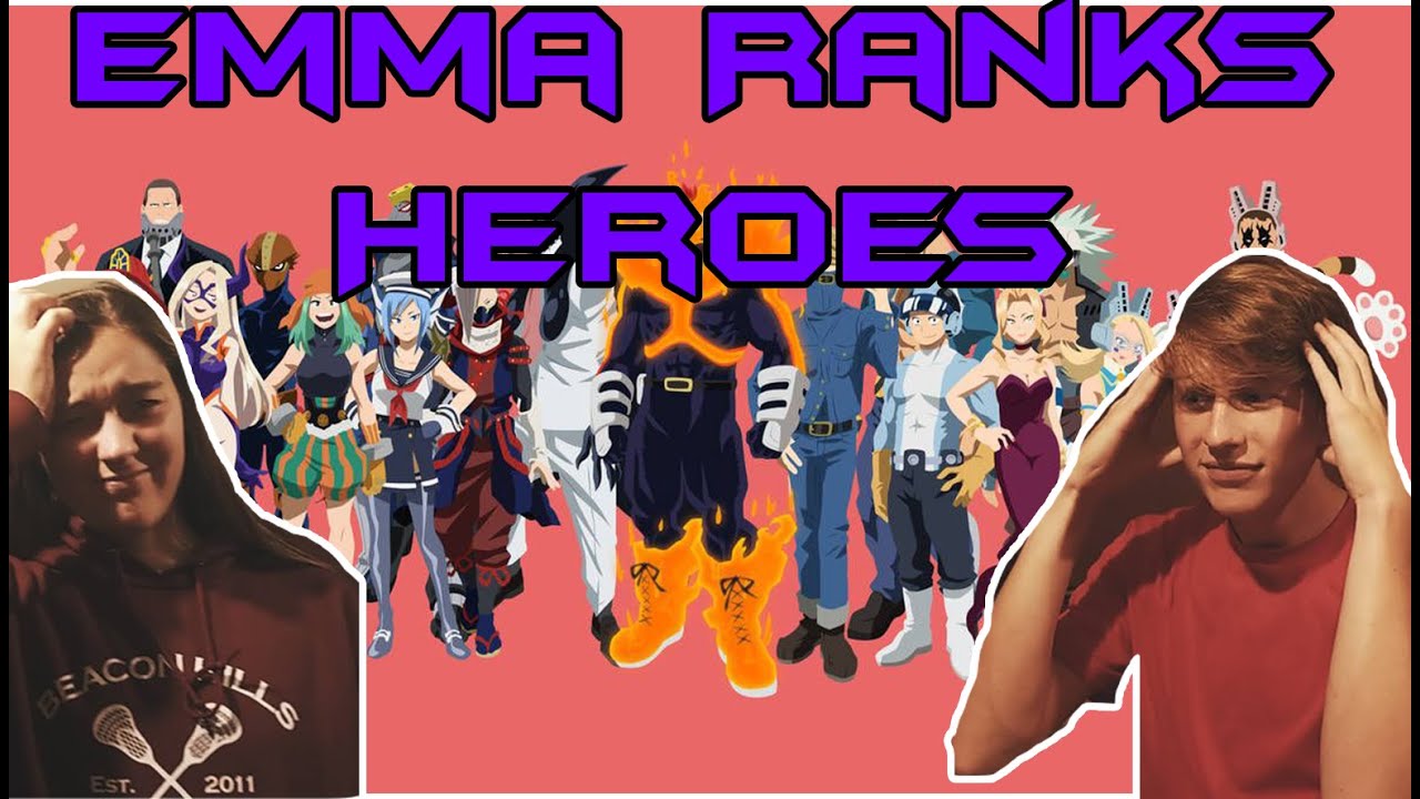 Emma Ranks MHA Heroes+Teachers - YouTube