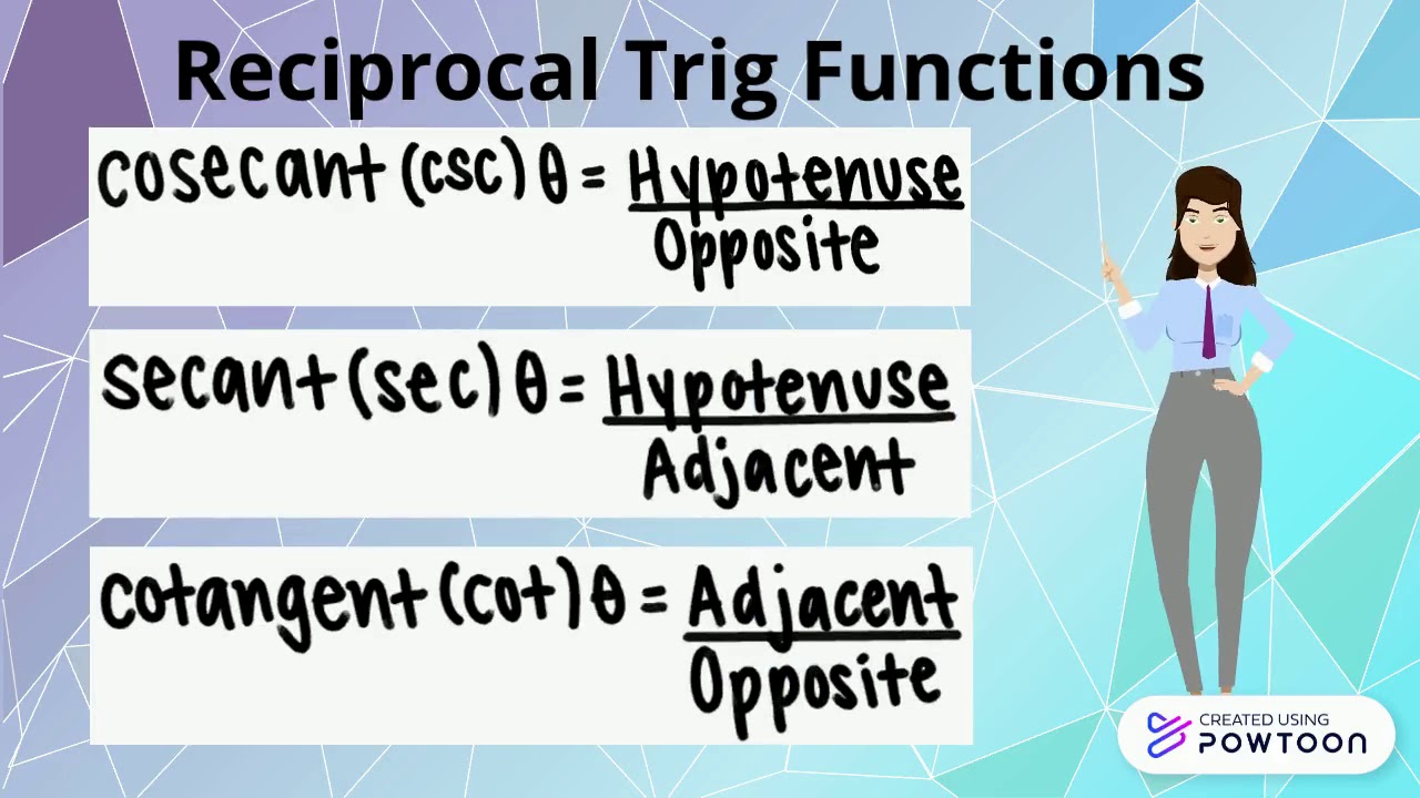 Finding Reciprocal Trig Ratios - U1 Project #1 (A) - YouTube