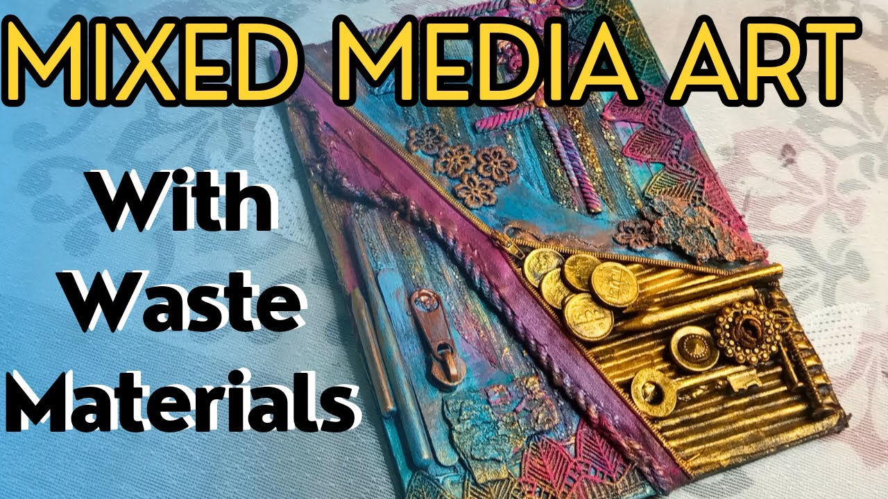 Mixed media Art using waste Materials| Home Decor| Best outof waste ...