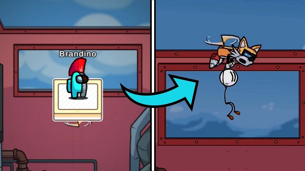 The Airship Easter eggs - References to Henry Stickmin | Among Us - YouTube