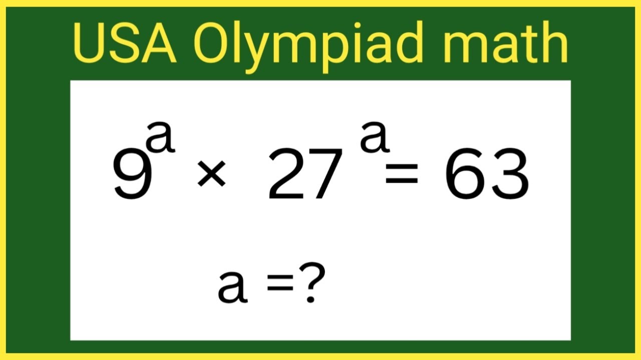 USA | Math olympiad | can you solve this . - YouTube