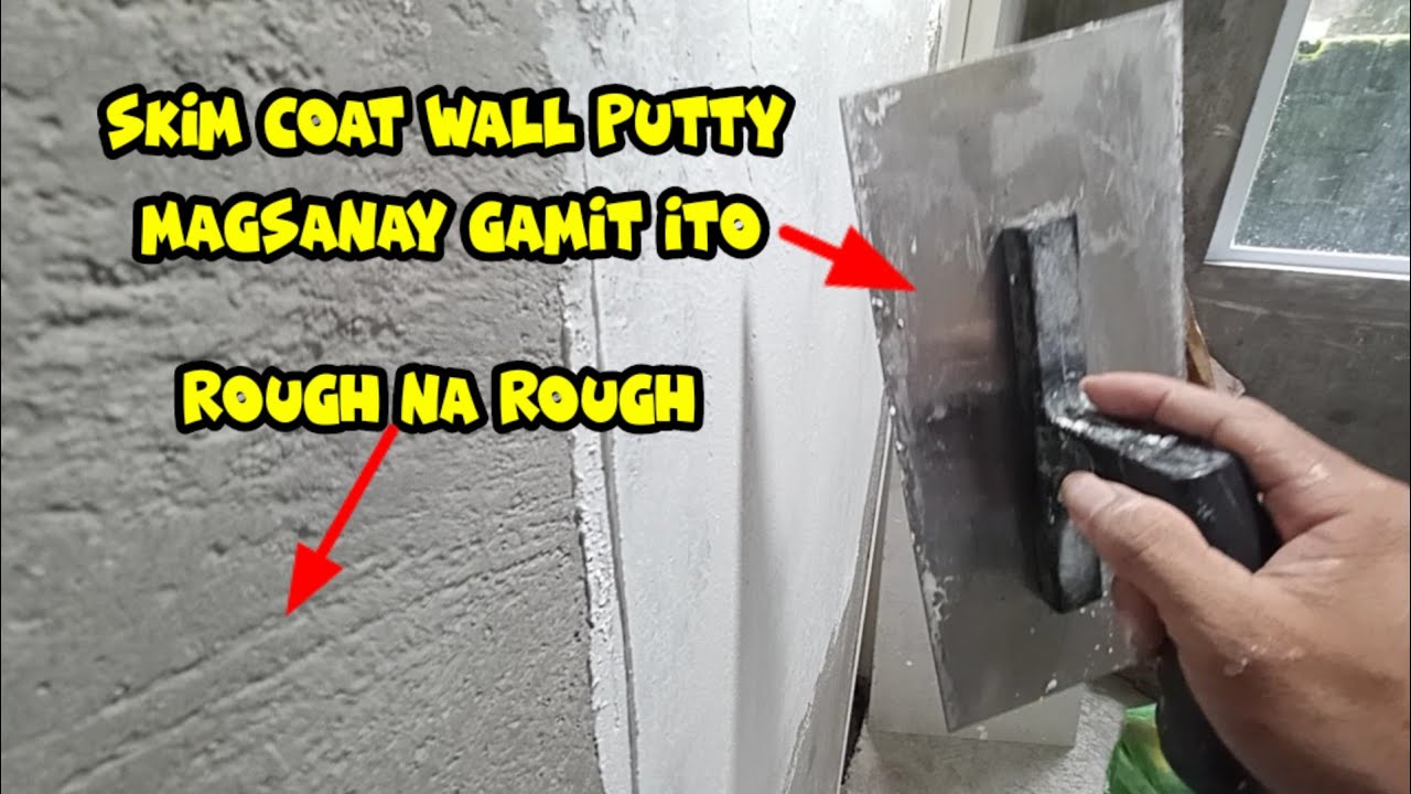 paano pakinisin ang magaspang na pader - YouTube