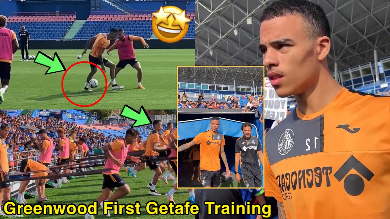 Mason Greenwood FIRST Getafe Training Session!🔥impresses Getafe Coach ...
