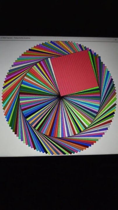 Vortex of filled square using python code......... - YouTube