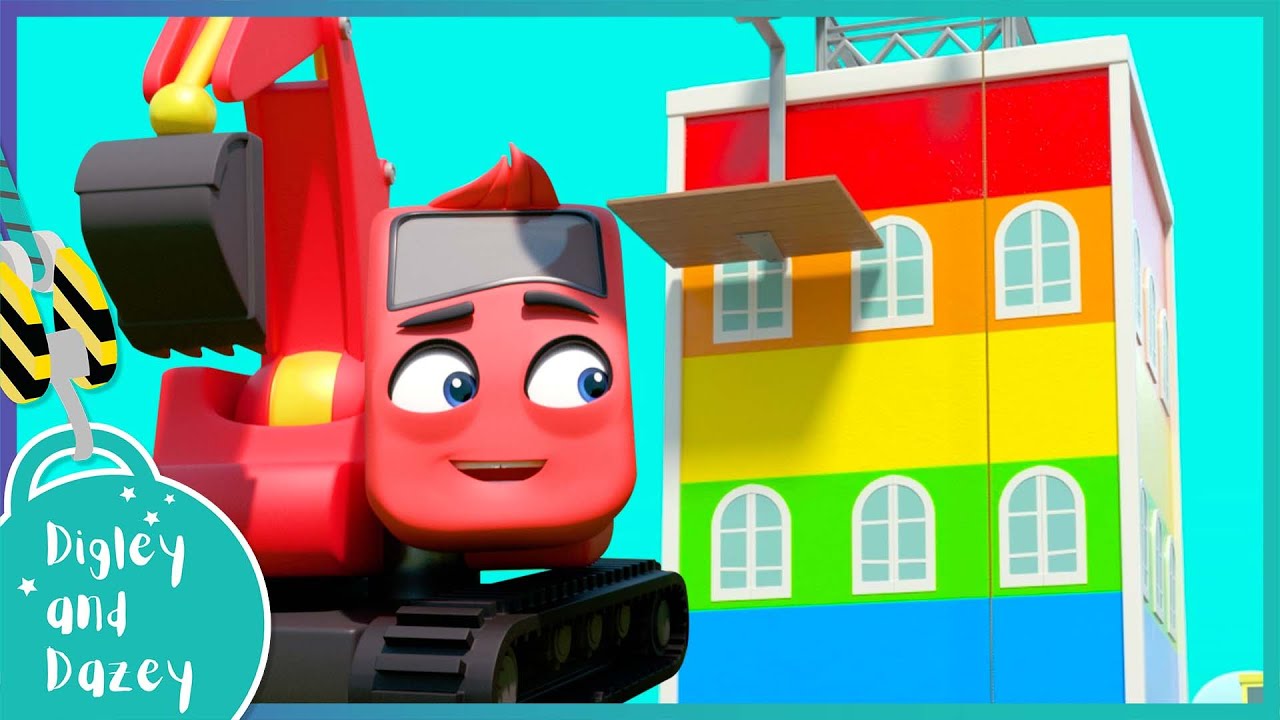 Build a Building - Fun Colors Learning | Digley and Dazey | Kids ...
