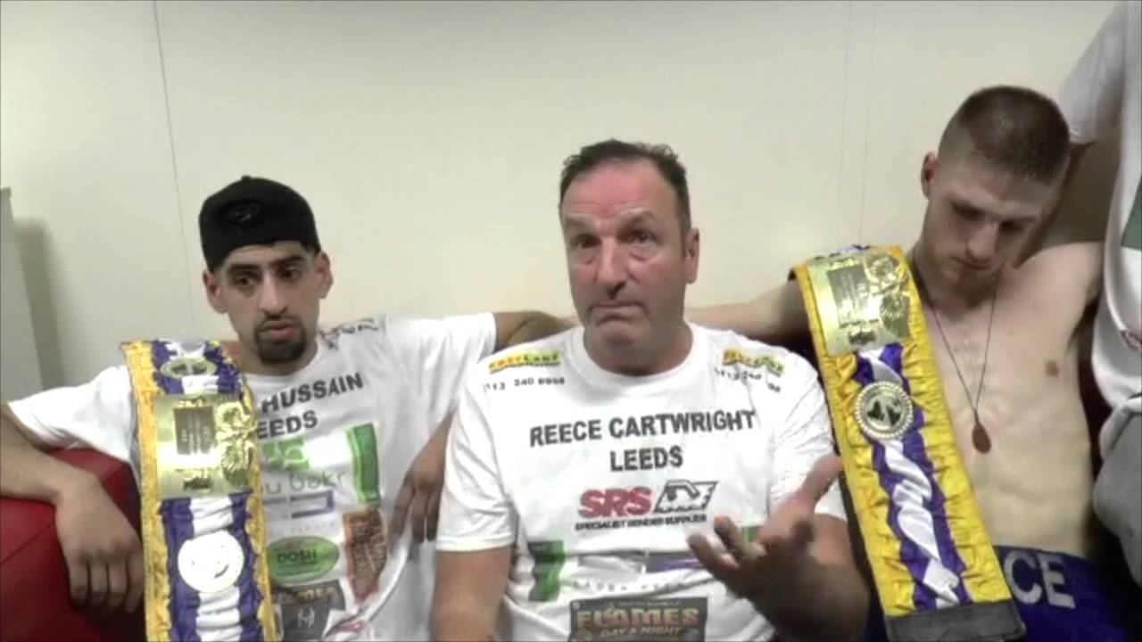 REECE CARTWRIGHT & ZAHID HUSSAIN WITH TRAINER JOE PENNINGTON & KIS ...