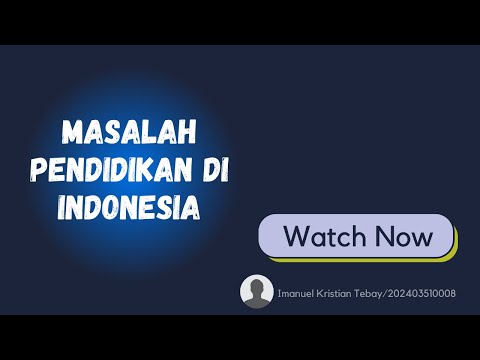 MASASALAH PENDIDIKAN DI INDONESIA ~~~