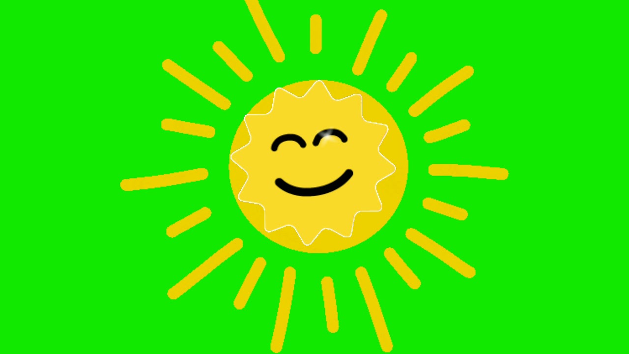 shining sun animated green screen video for Youtubers copyright free ...
