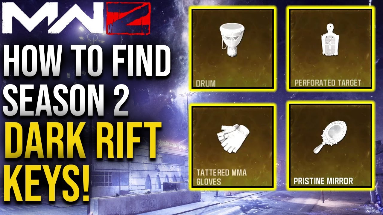 WHERE TO FIND SEASON 2 RELOADED DARK RIFT ITEMS IN COD MW3 ZOMBIES ...