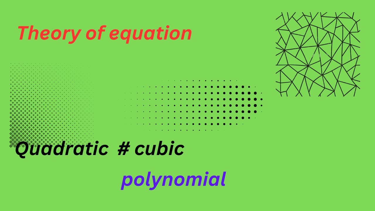 theory of equation( quadratic equation) - YouTube