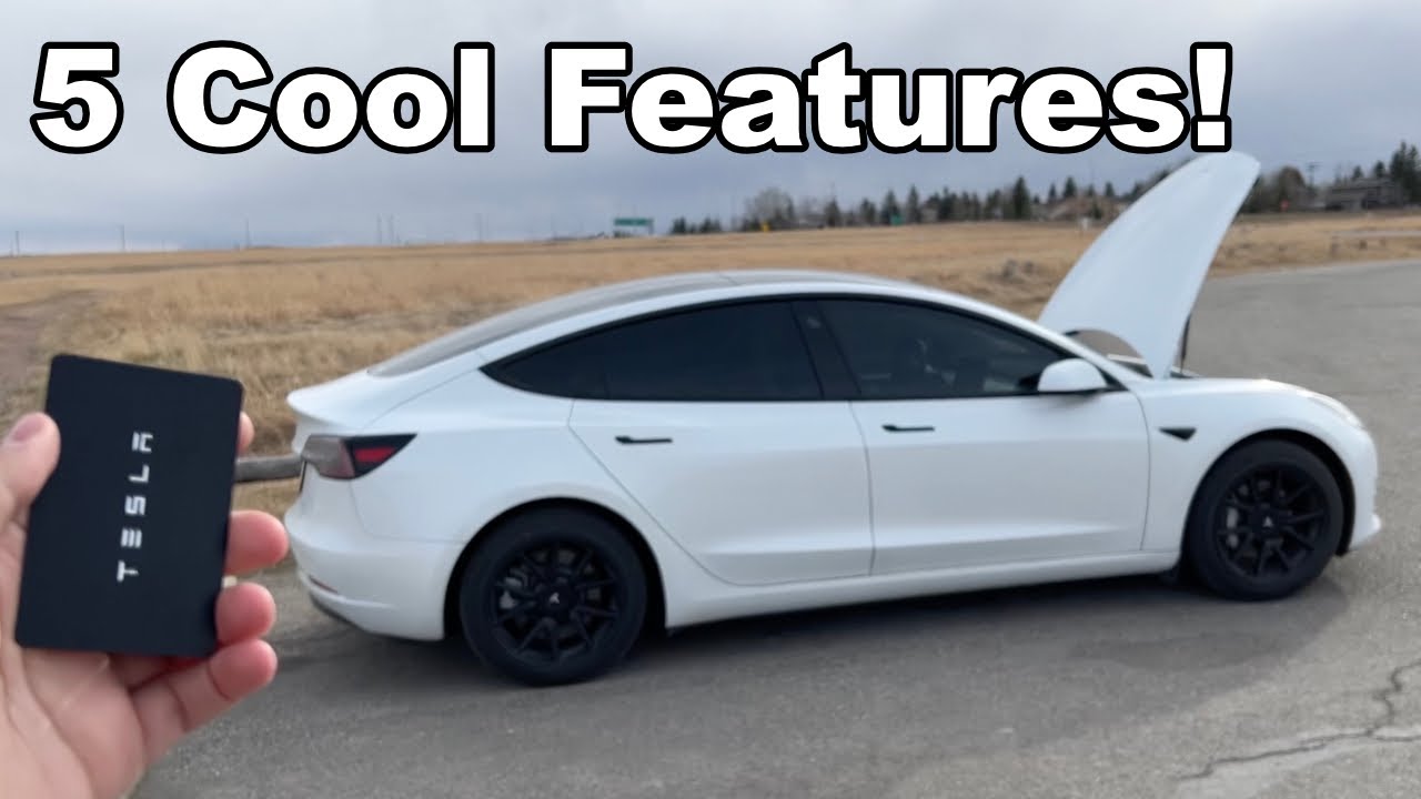 Here's 5 Cool Tesla Model 3 Features! - YouTube