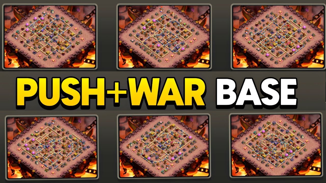 BEST 08 *WAR, PUSHING* BASE | ANTI ROOT RIDER TH16 BASE ! TH16 BEST WAR ...