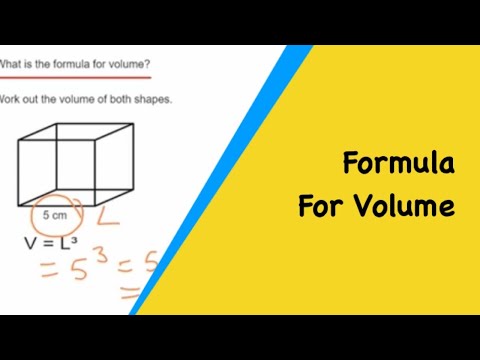 What Is The Formula For Working Out Volume? - YouTube