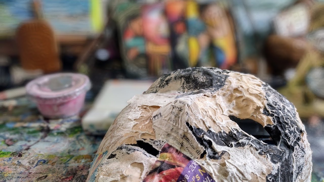 CRAFT YOUR DAY AWAY With Random Chaty Guy | ASMR Painting & Messy Paper ...
