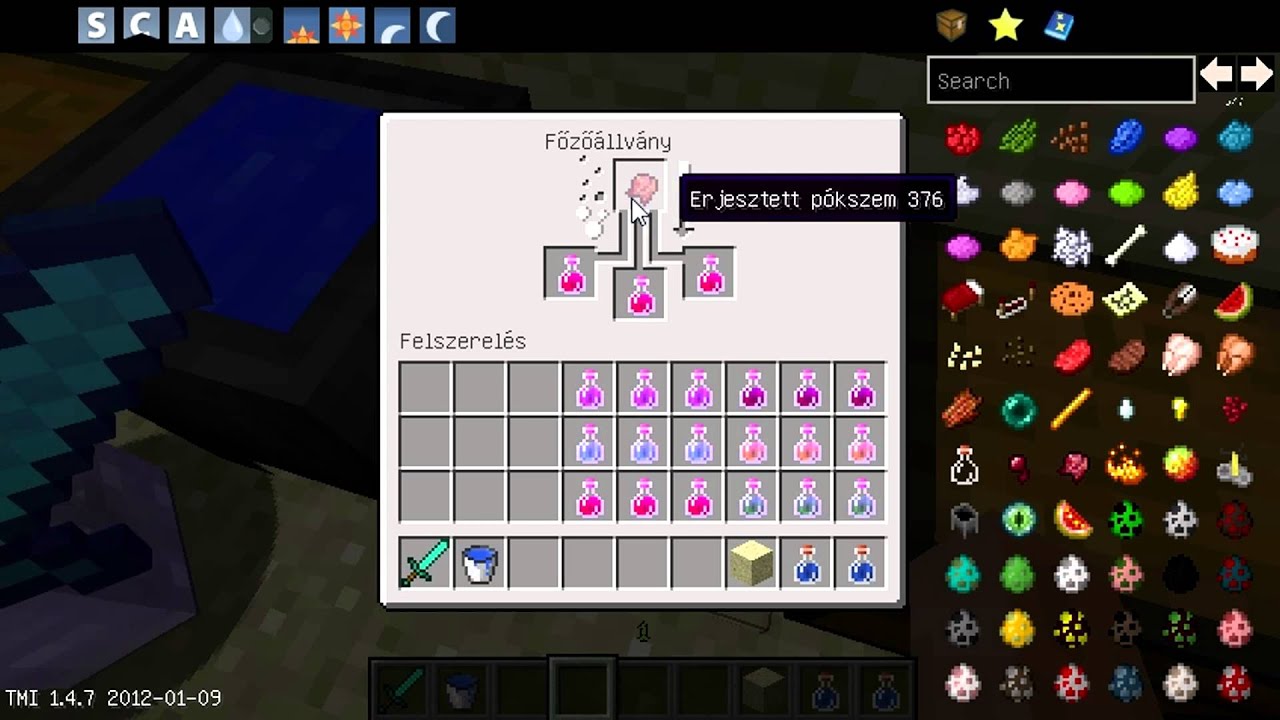 Minecraft Bájitalok - YouTube