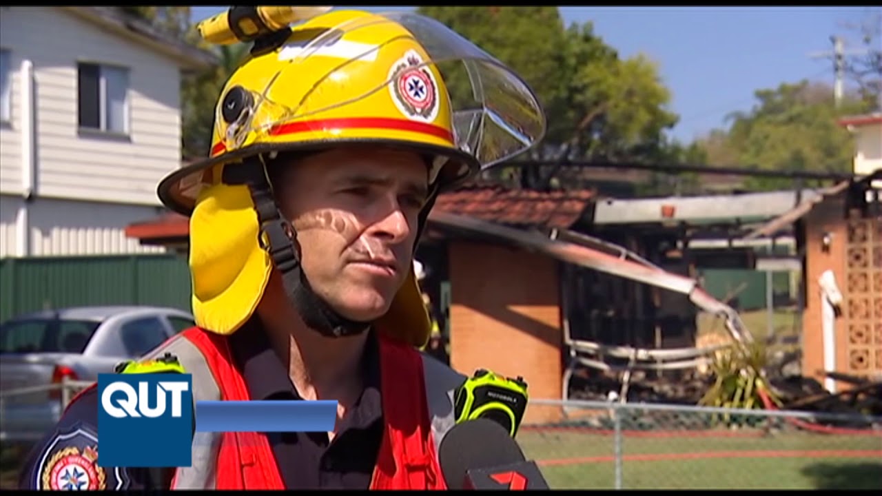 Man left homeless after Petrie house fire - YouTube