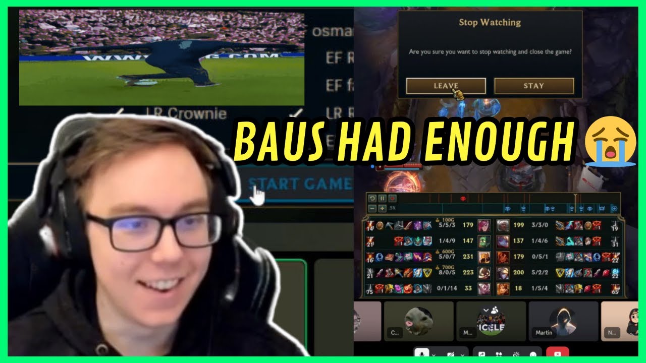 Baus messi (Baussi) dribbles Caedrel and dodges his VOD review yapping ...