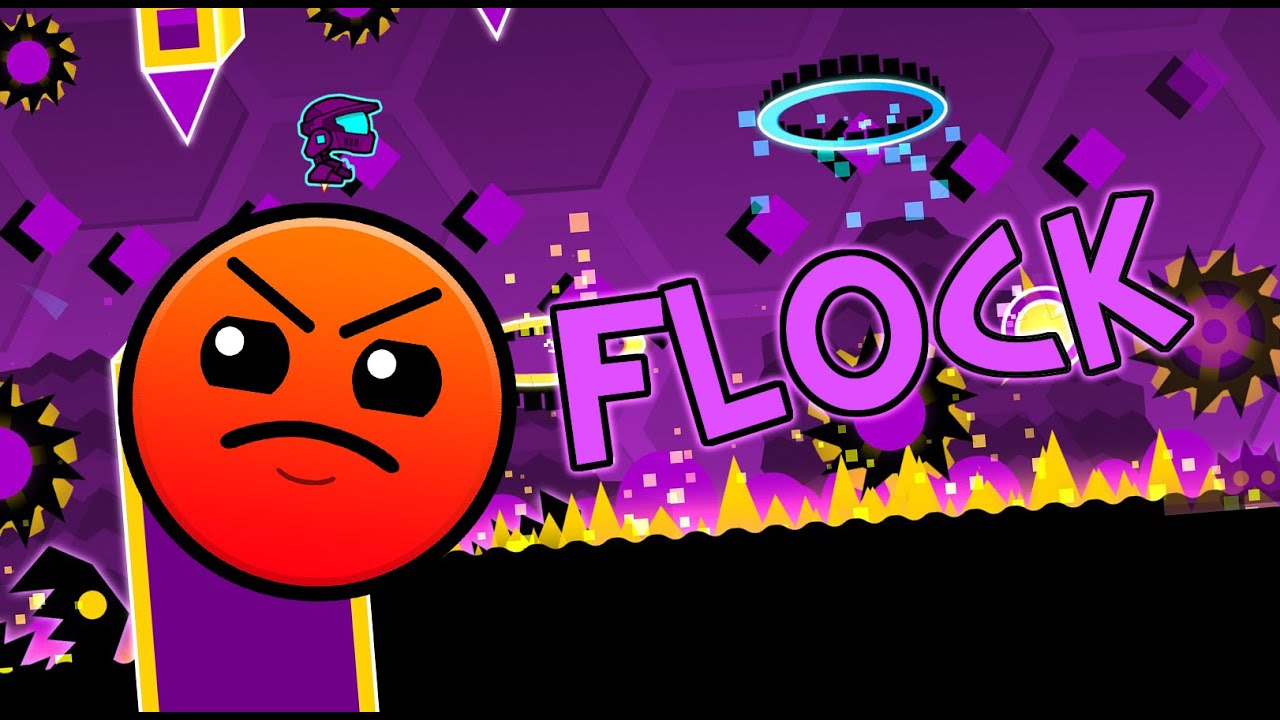 Geometry Dash | Flock | By Xilix (3 coins) - YouTube