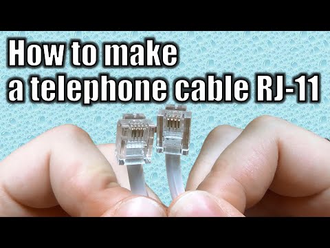 How to make a telephone cable (RJ-11) - YouTube