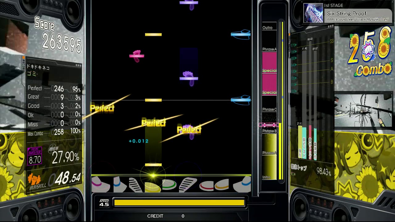 GITADORA EXCHAIN six string proof drum master - YouTube