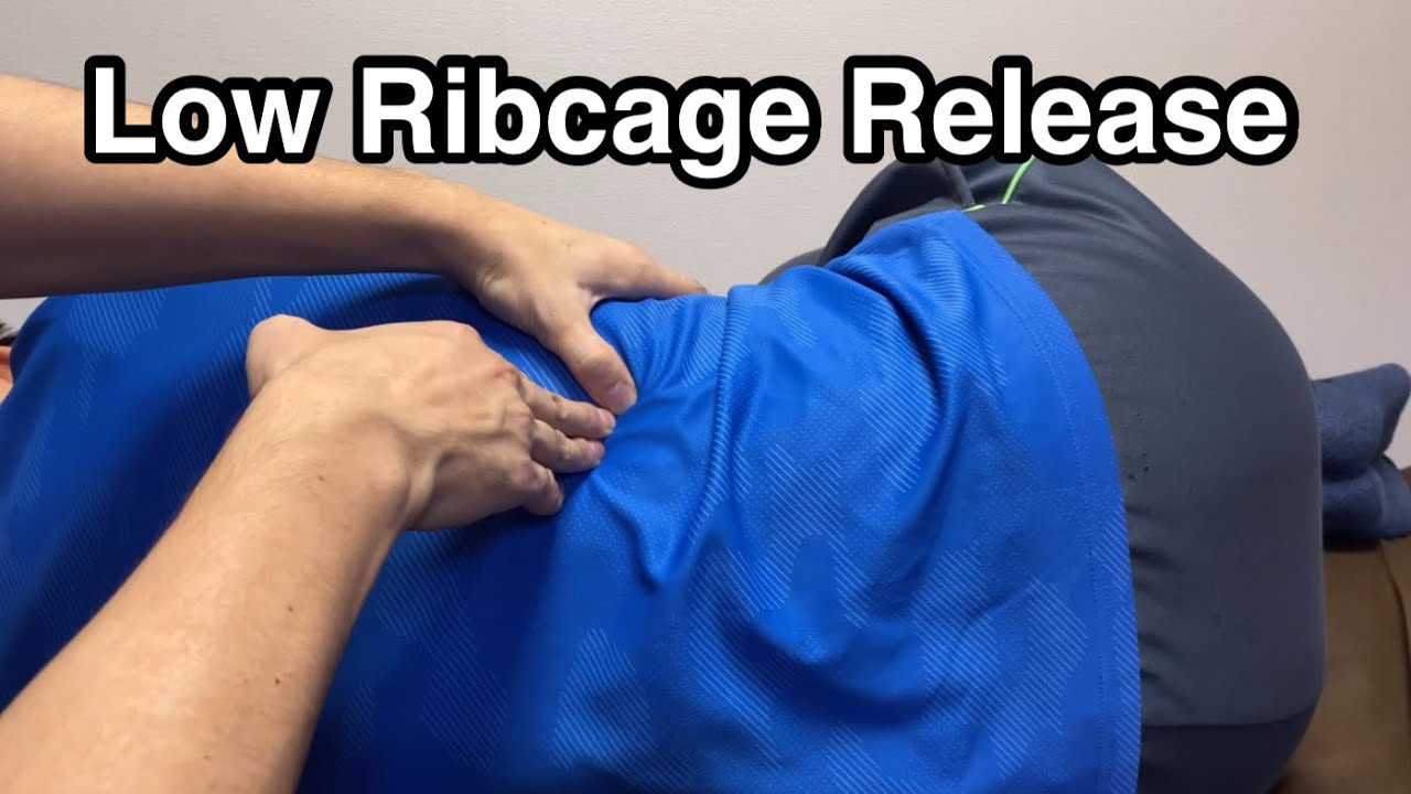Myofascial release for back side rib cage - YouTube