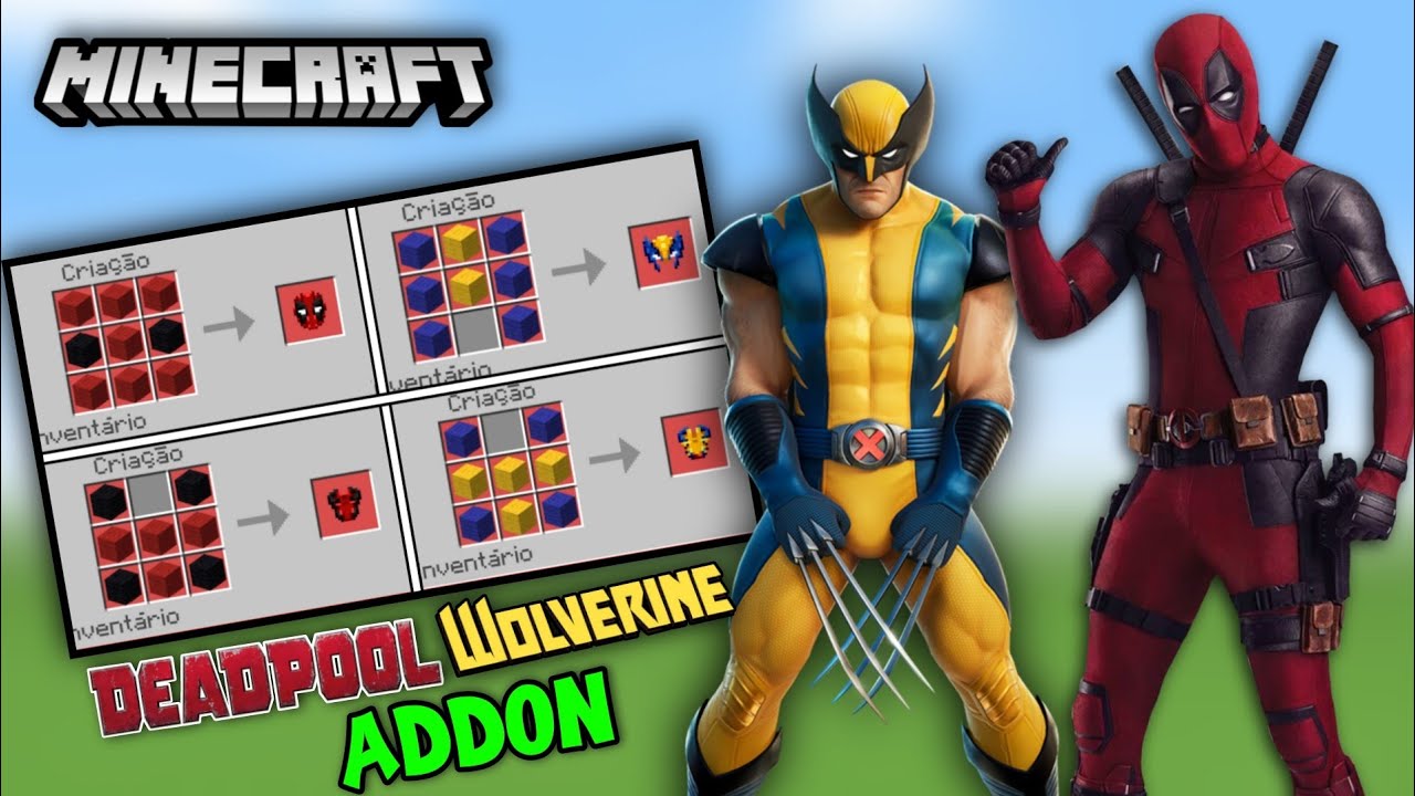 Deadpool & Wolverine Mod (add-on) For Minecraft 🔥 - YouTube