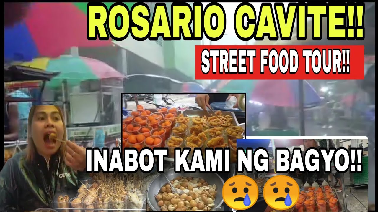 ROSARIO CAVITE FILIPINO STREET FOOD Afternoon Tour | RAINY DAY ...
