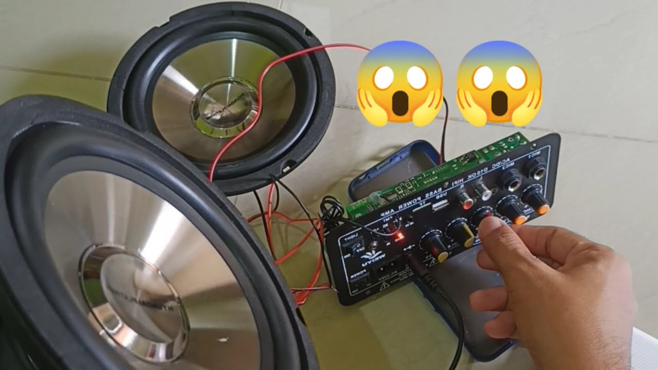 D10 Amplifier Sinubukan Ko sa Dalawang 350 watts Speaker Swak Pala Ganitong Set Up - YouTube