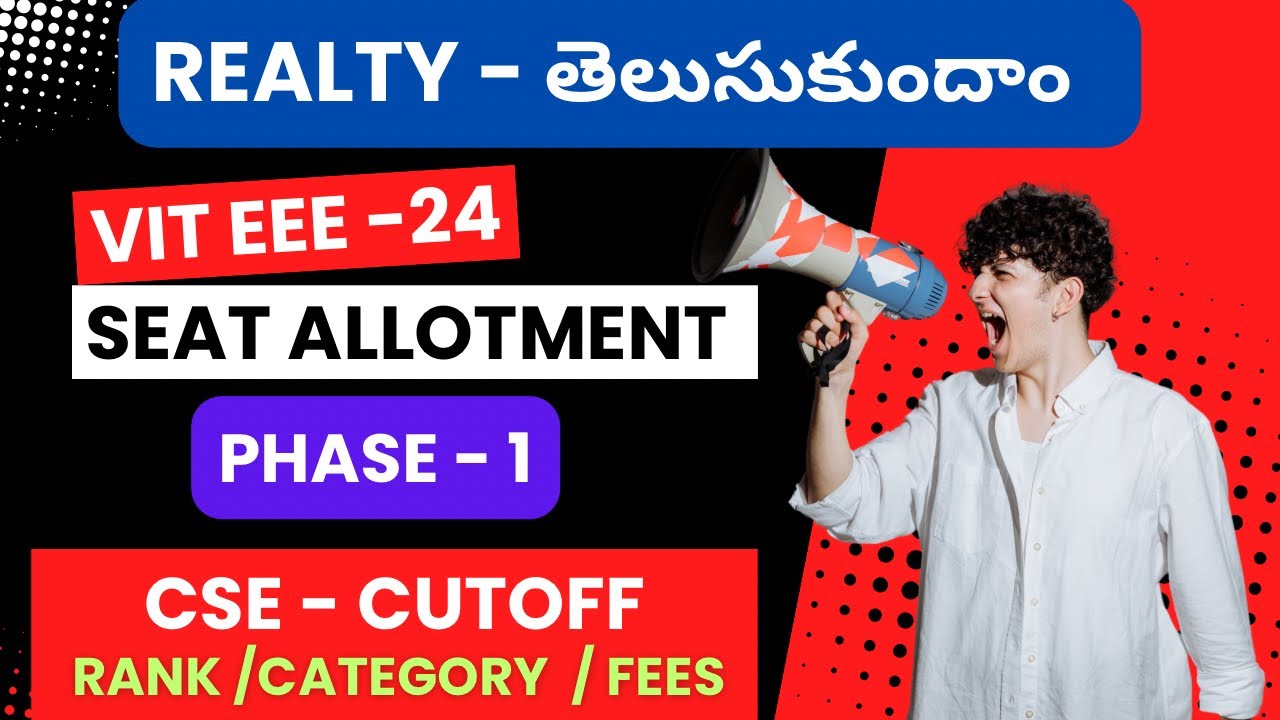 VIT EEE -24 👉 CSE CUTOFF - YouTube