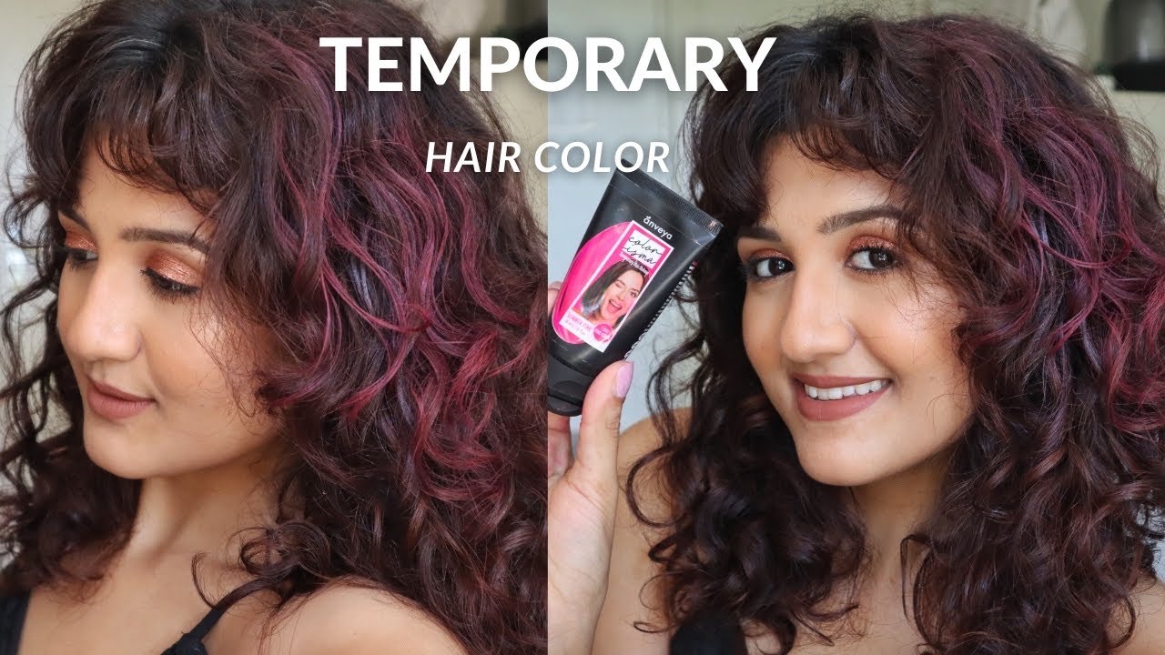 I tried Temporary One Wash Hair Color Makeup | India's FIRST Temporary ...