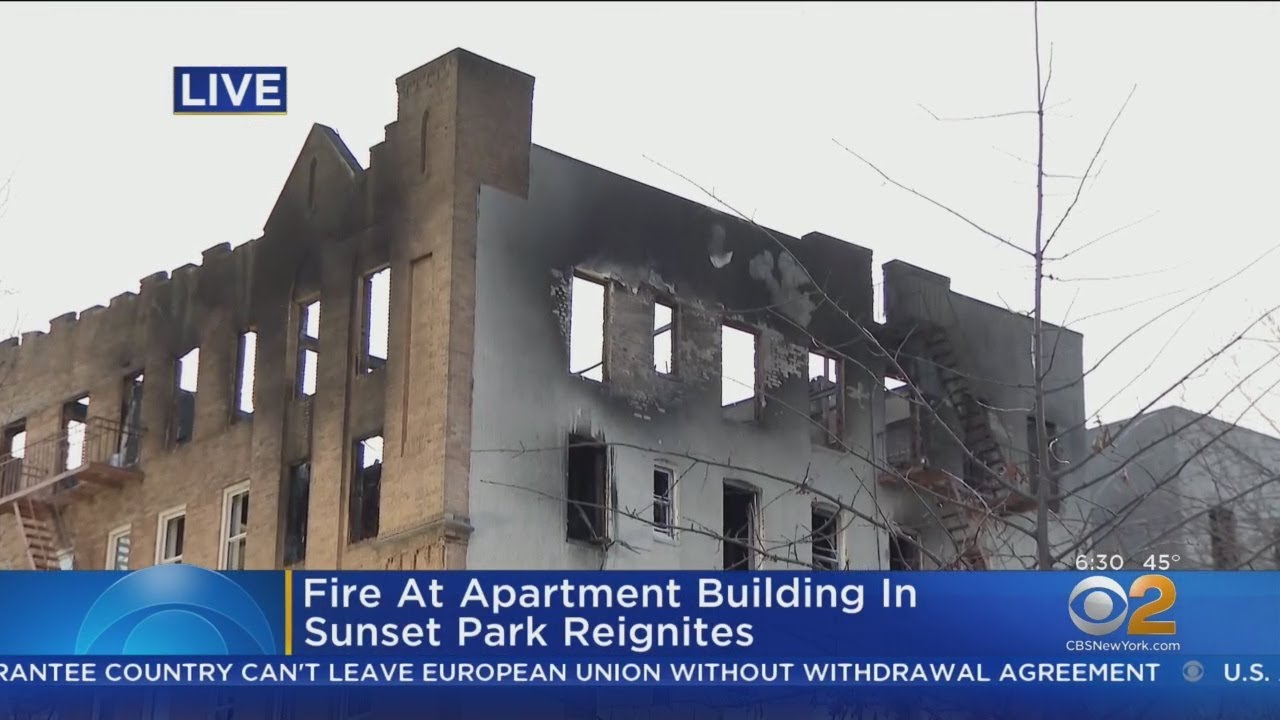 Crews Fight Hot-Spots From Sunset Park Fire - YouTube