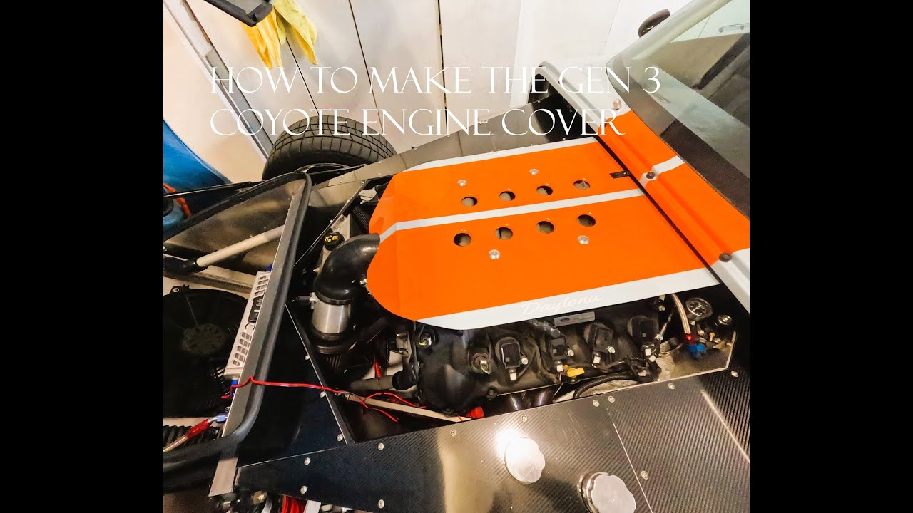 How to make a custom engine cover for the Gen 3 Ford Coyote - YouTube