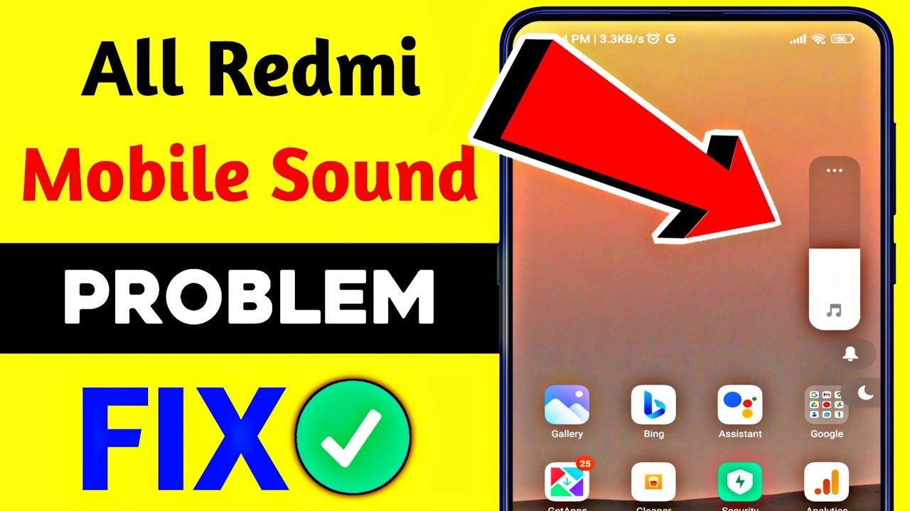 How to fix Mi Redmi Sound Problem 2024 | Redmi No Sound Problem ...