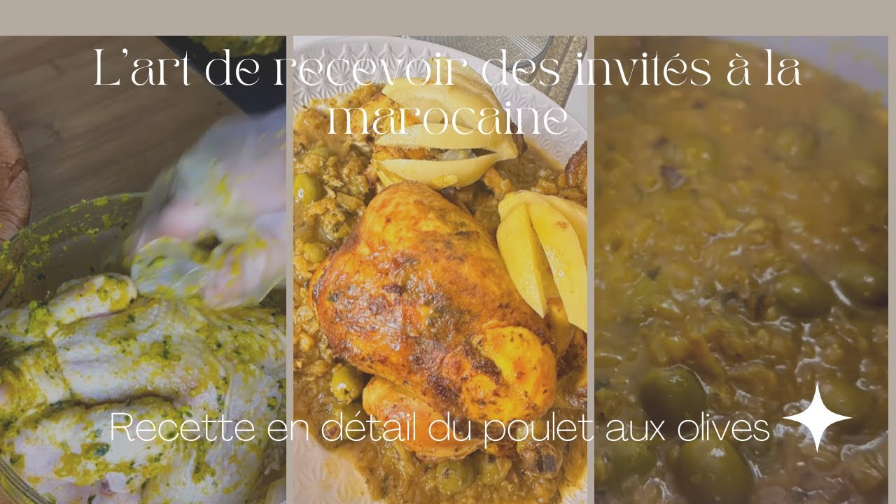 Des invités : Poulets aux olives à la marocaine / Djaj b daghmira ...